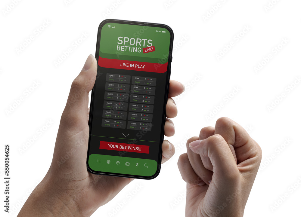 PNG file no background Live in-play betting app Stock Photo | Adobe Stock