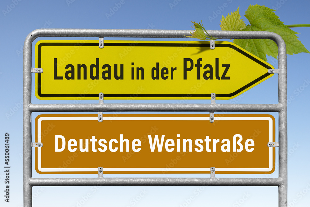 Weinroute, Landau in der Pfalz, (Symbol-, Werbebild) Stock Photo ...