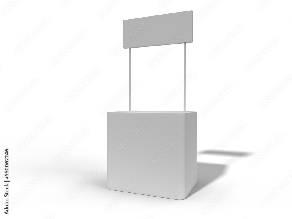 Mockup Stand sobre limbo Stock Photo | Adobe Stock