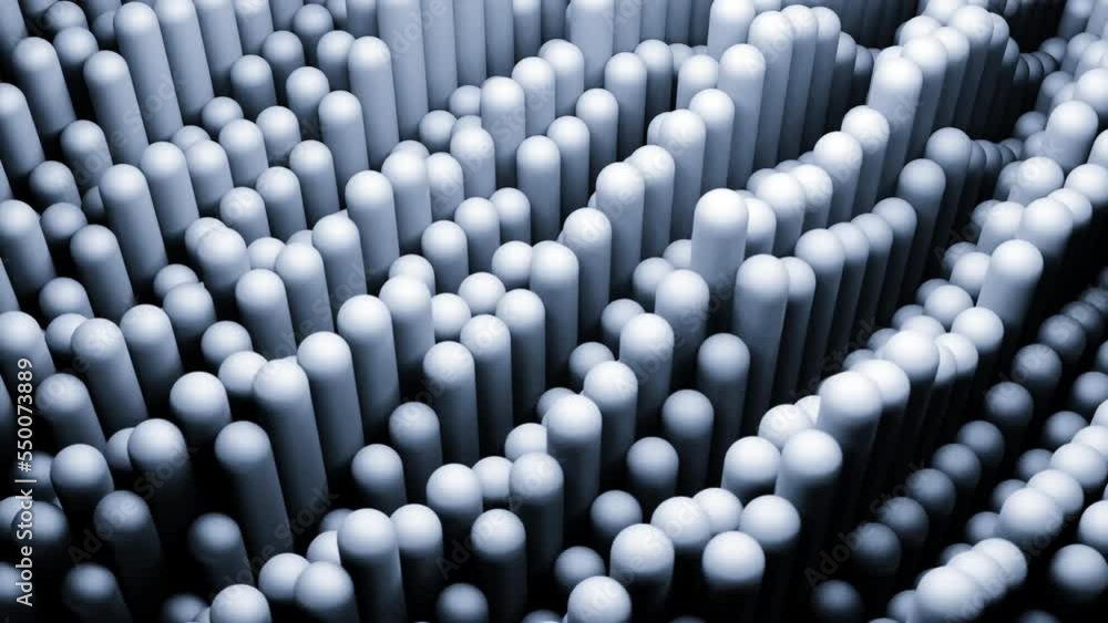 Wavy motion of vertical pillars background. Design. Long shapes looking ...