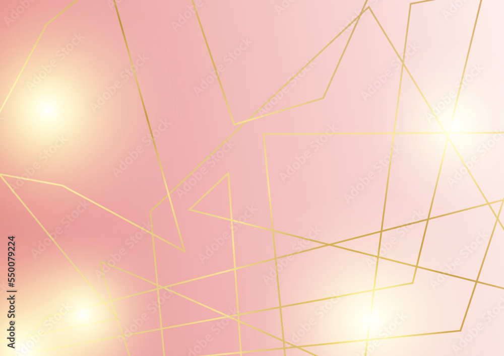 Abstract pink and gold background Stock Vector | Adobe Stock