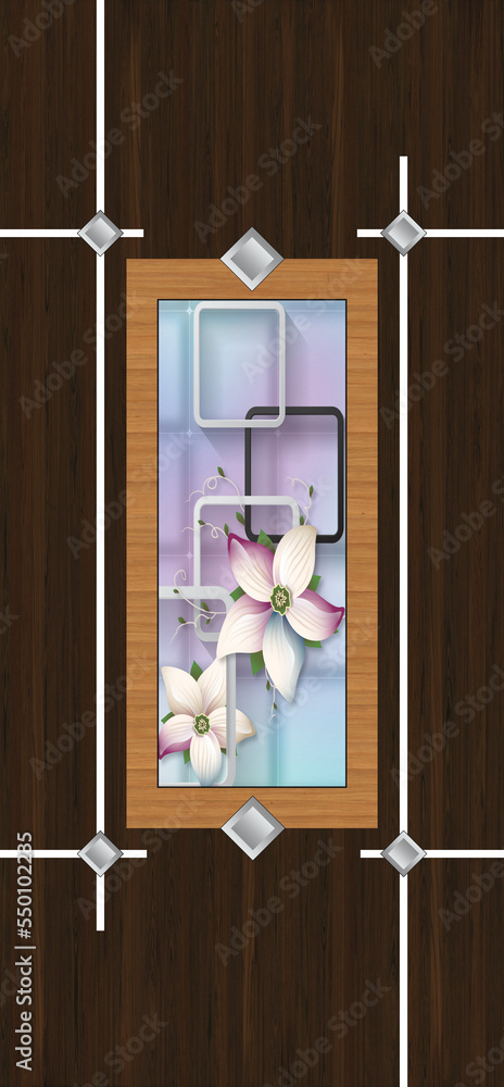 laminated door design and background wallpaper Stock Illustration ...