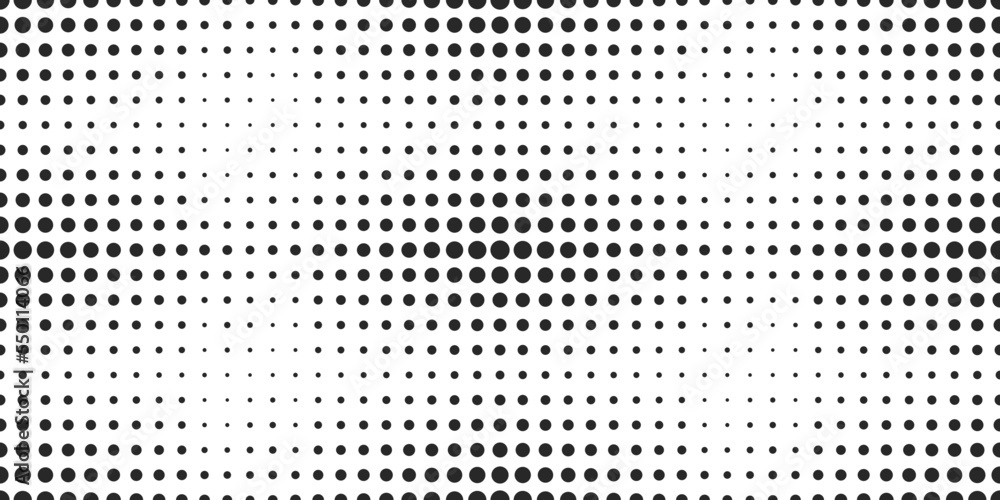 Gradient transition from small to large dots, such as in comics ...