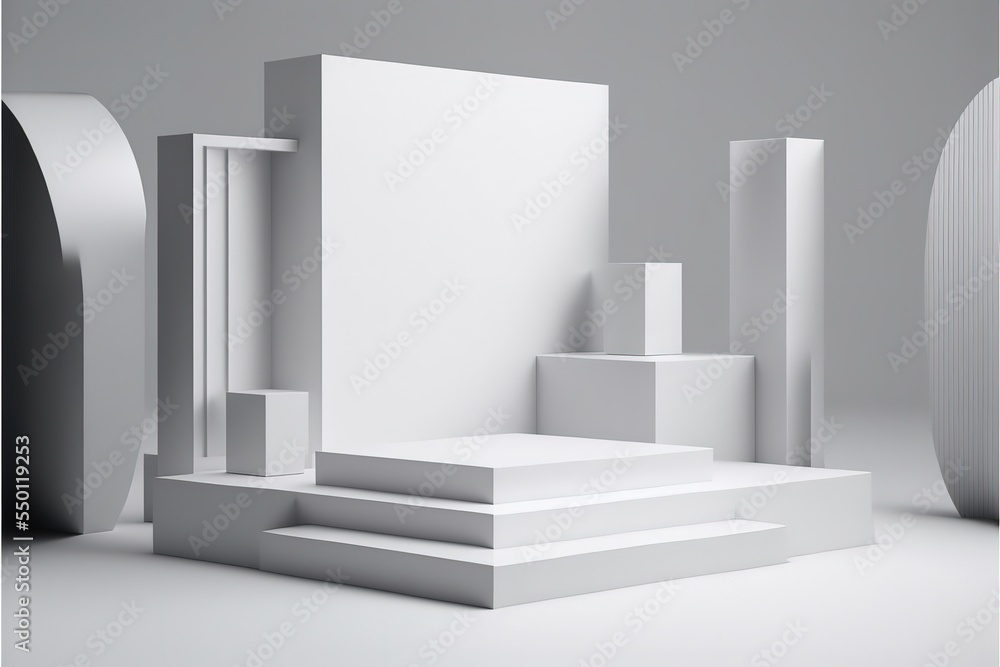 3d background products minimal podium scene with geometric platform ...