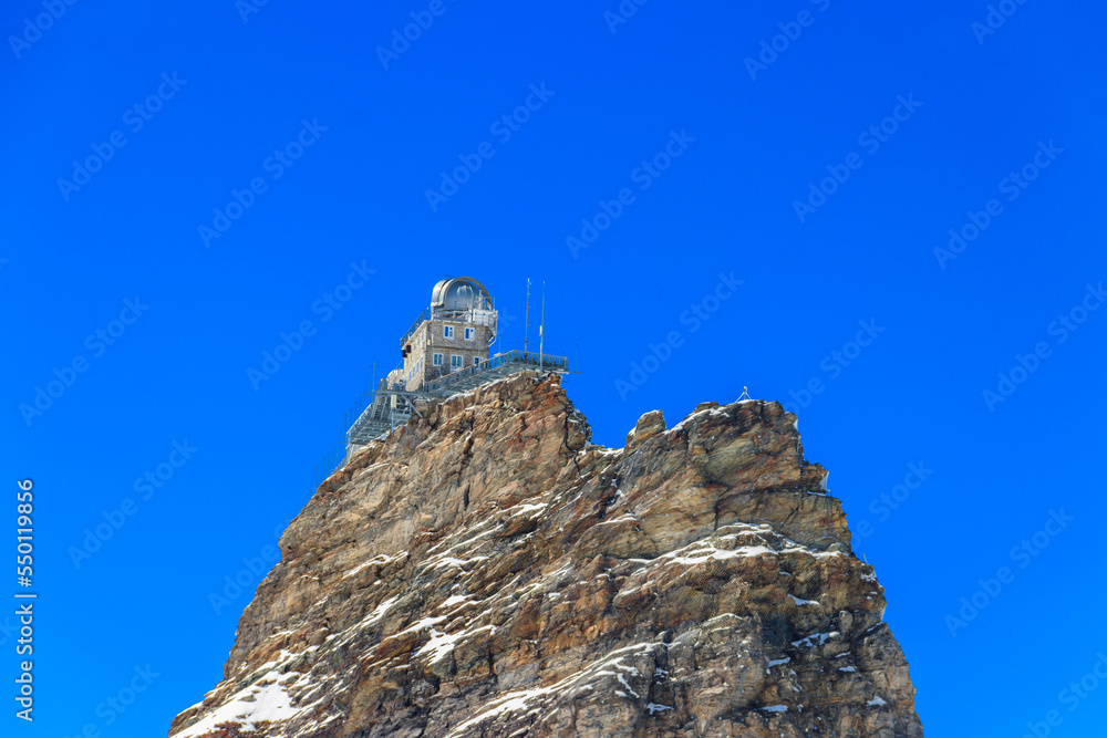 View of Sphinx Observatory on Jungfraujoch, one of the highest ...