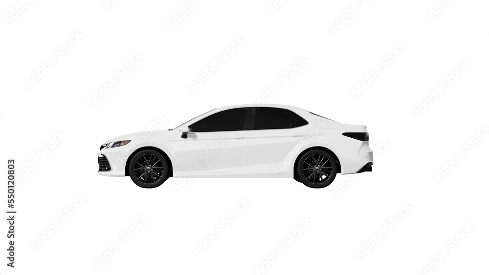 side view of white car isolated on white, TOYOTA CAMRY png transparent ...
