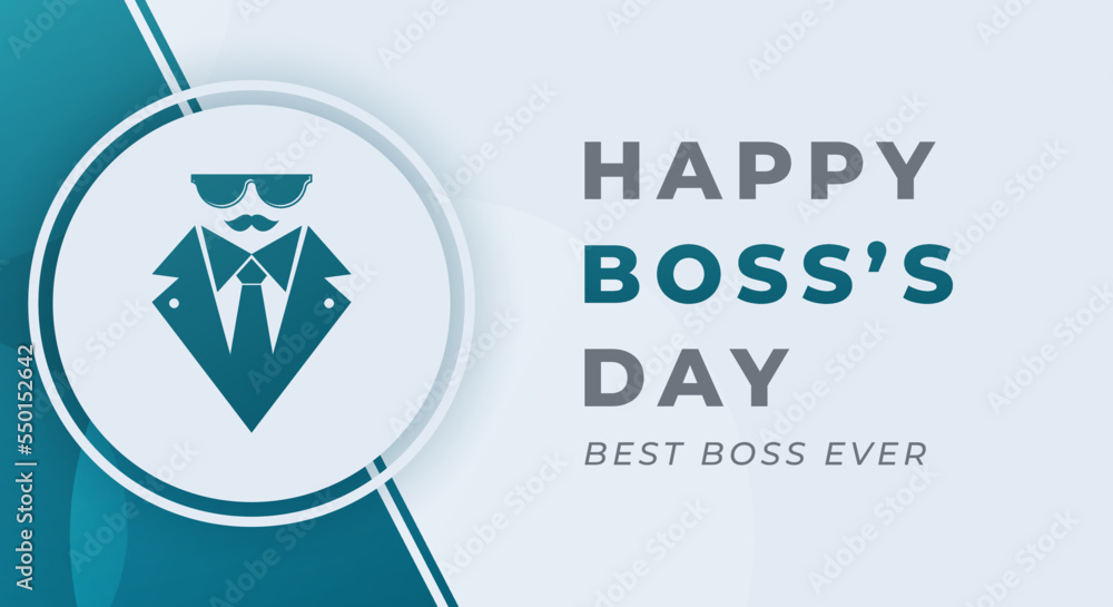 Happy Boss's Day Celebration Vector Design Illustration. Template for ...