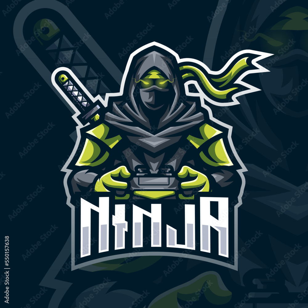 Esports logo ninja for your elite team Stock Vector | Adobe Stock