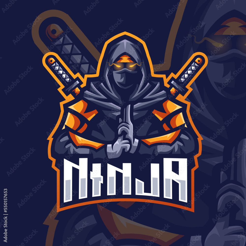 Esports logo ninja for your elite team Stock Vector | Adobe Stock