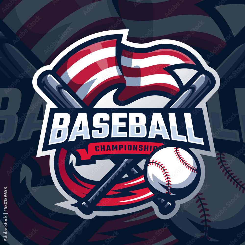 Baseball logo design, Baseball tournament logo sport for your ...