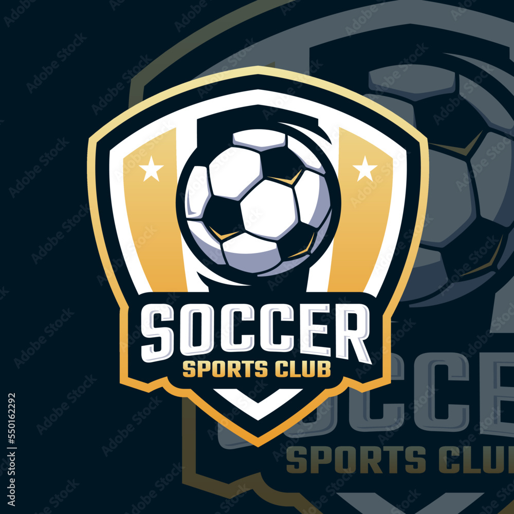Soccer Logo, football logo sport for your professional team Stock ...