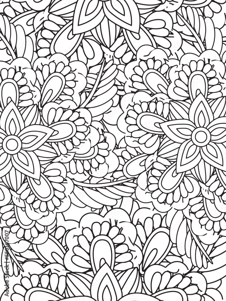 Abstract Coloring Pages For Adult And Kids Vector art. Stock Vector ...
