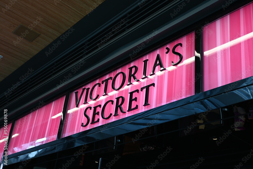Victoria's Secret storefront in shopping mall, in Miami, FL in January ...