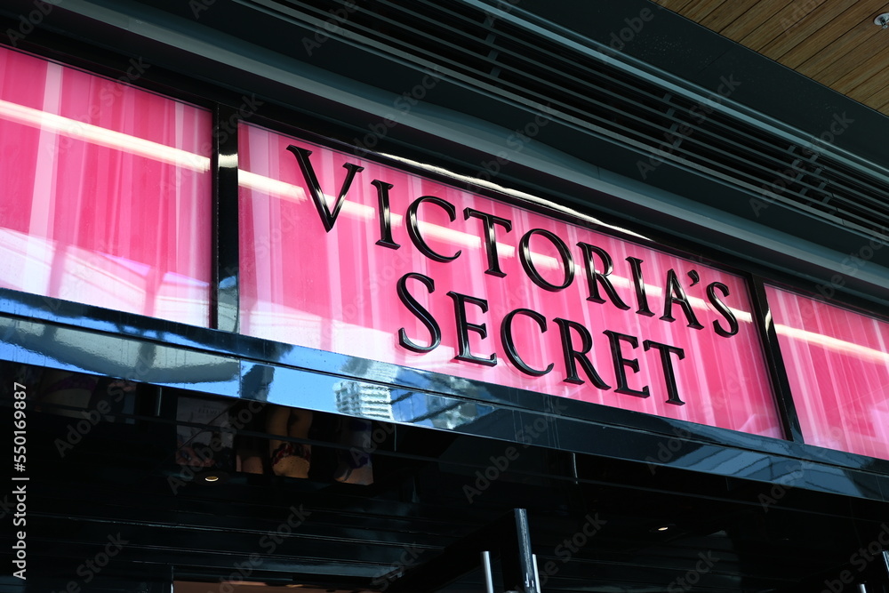 Victoria's Secret storefront in shopping mall, in Miami, FL in January ...