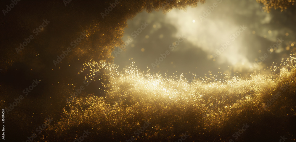 Soft particle effect and glitter background. Backdrop with copy space ...