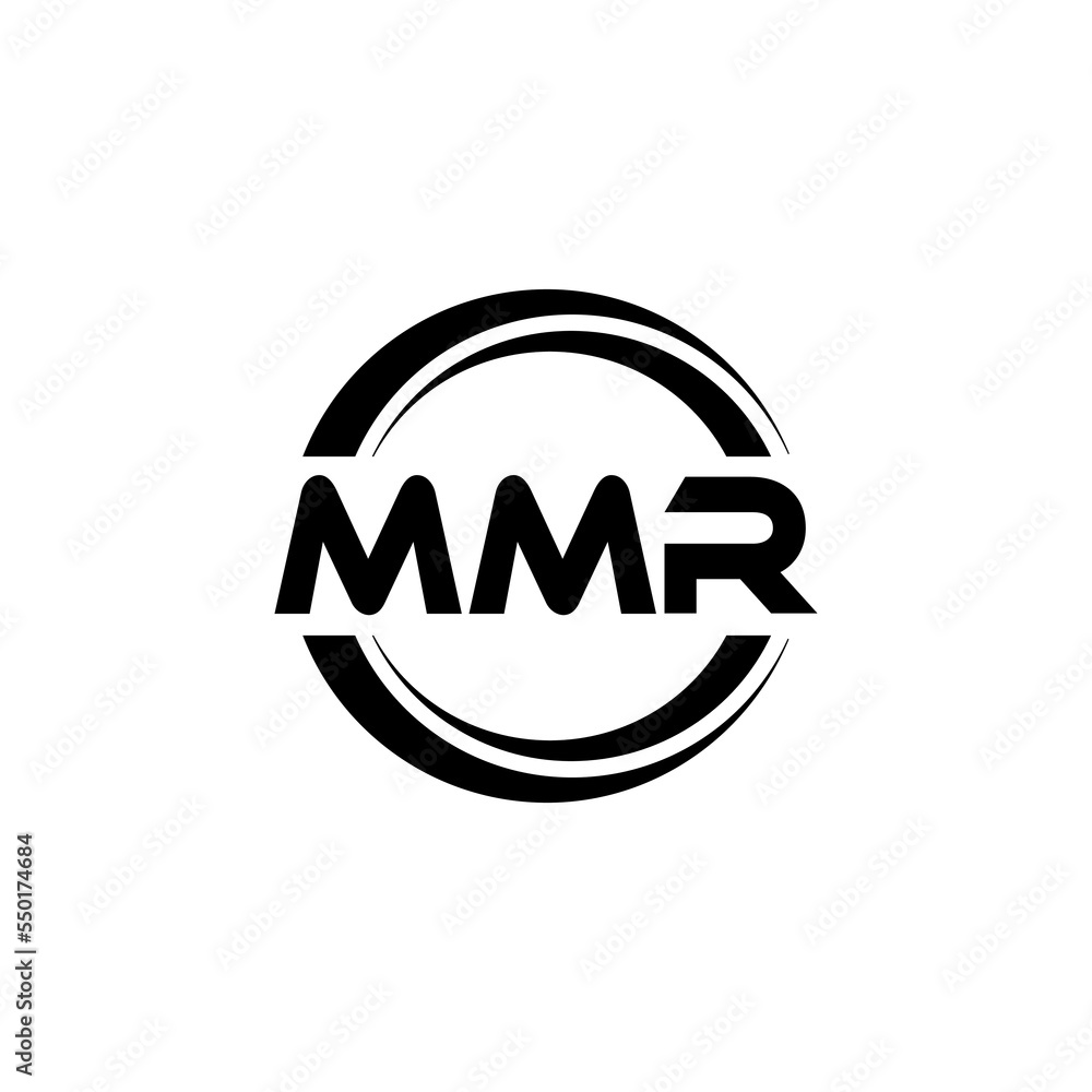 MMR letter logo design with white background in illustrator, vector ...