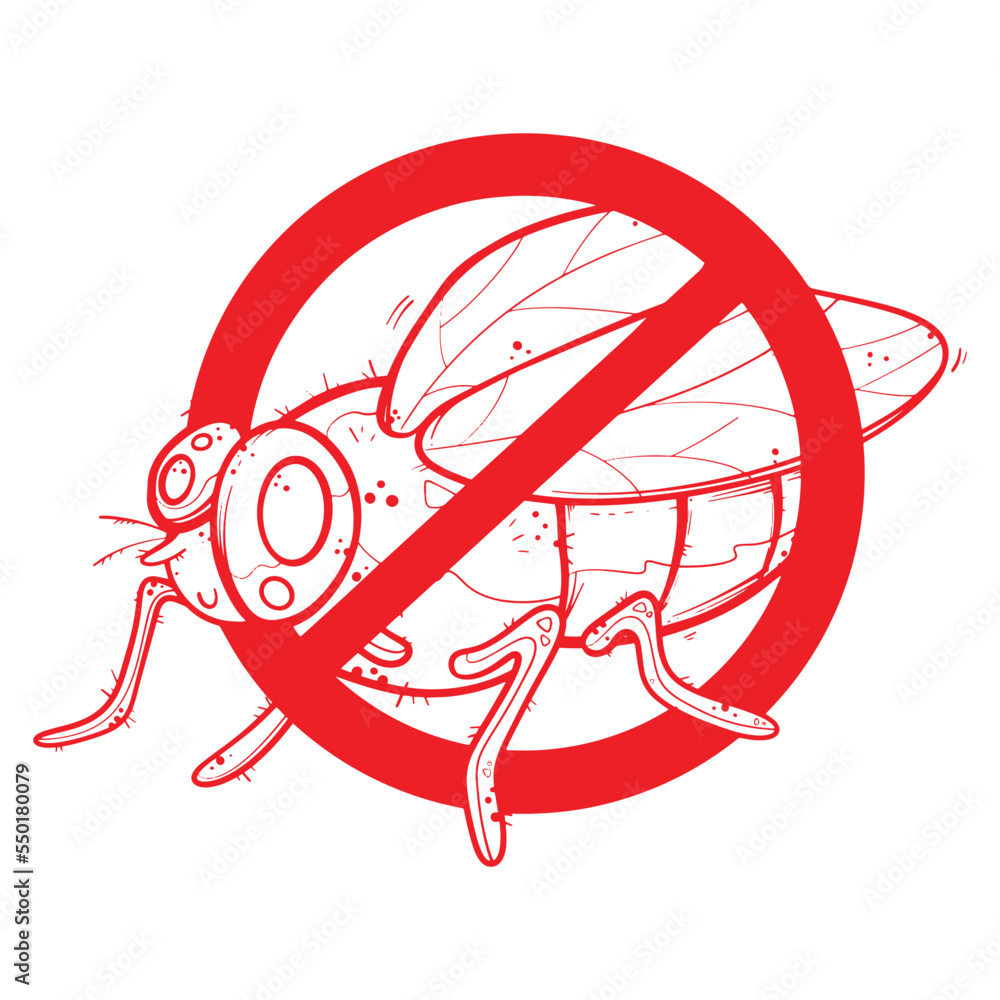 insect prohibition sign Danger warning sign, sign, logo, icon ...
