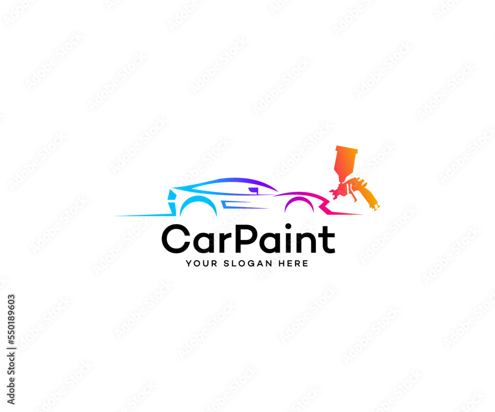 Car paint logo graphic vector of Auto Car Painting logo design template ...