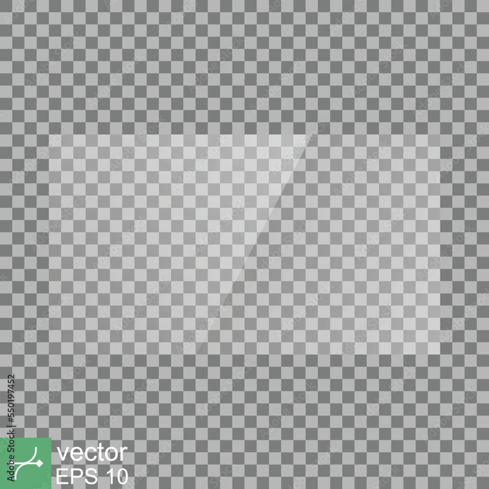 Rectangle window glass plate reflection texture. Light effect for a ...