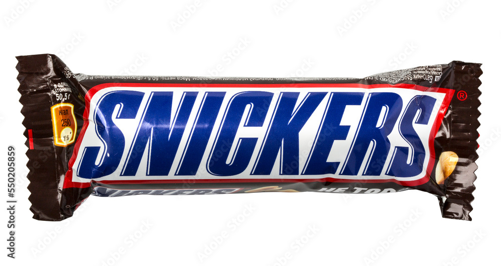 Snickers chocolate bar made by Mars Stock Photo | Adobe Stock