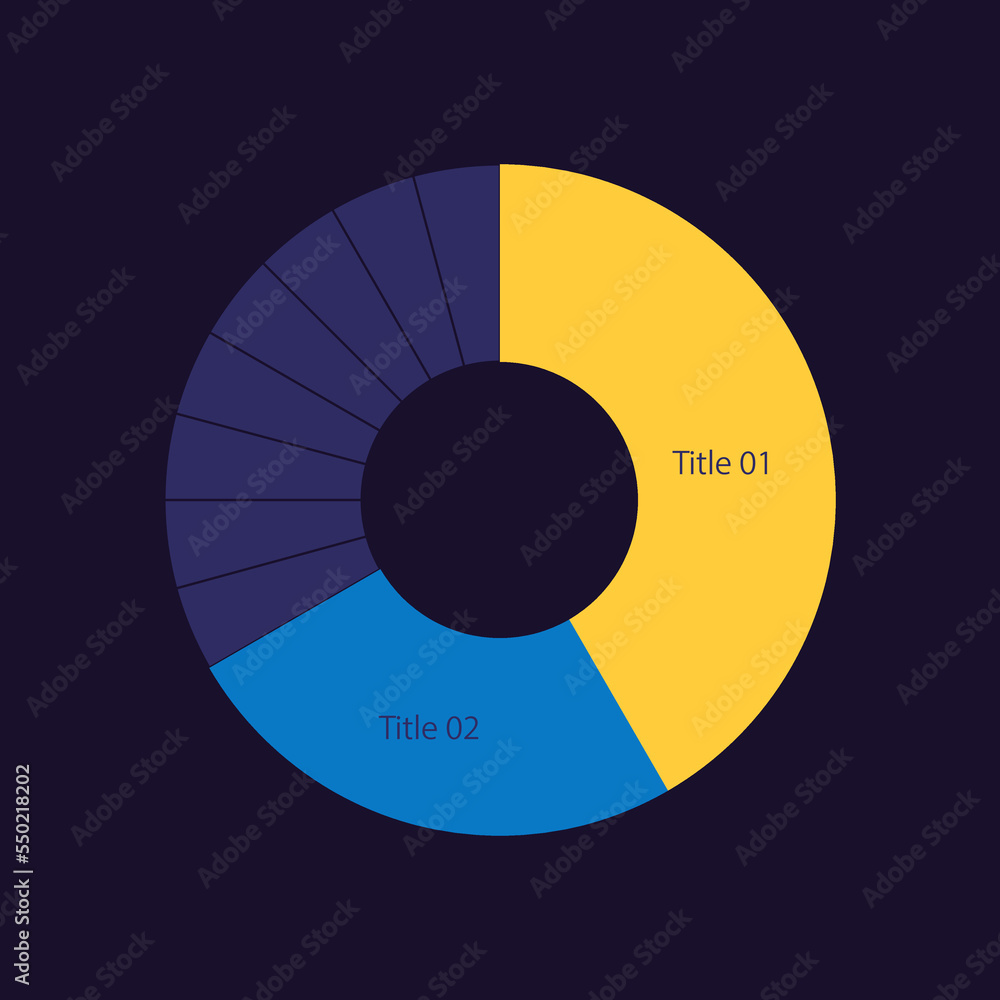 Competitors revenue comparison circle infographic design template for ...
