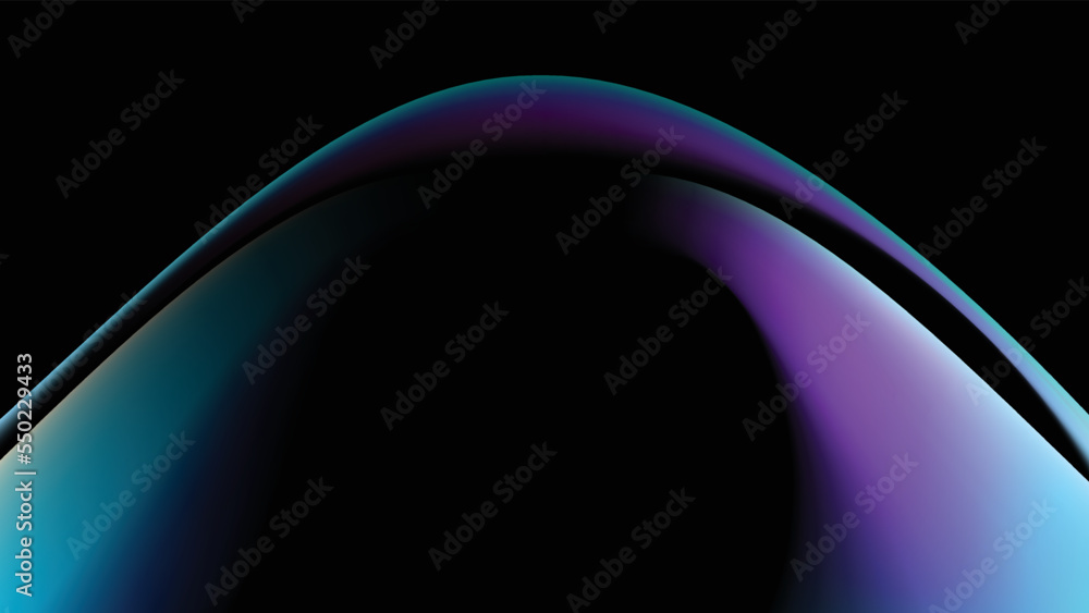 gradient blue aurora background with black base Stock Vector | Adobe Stock