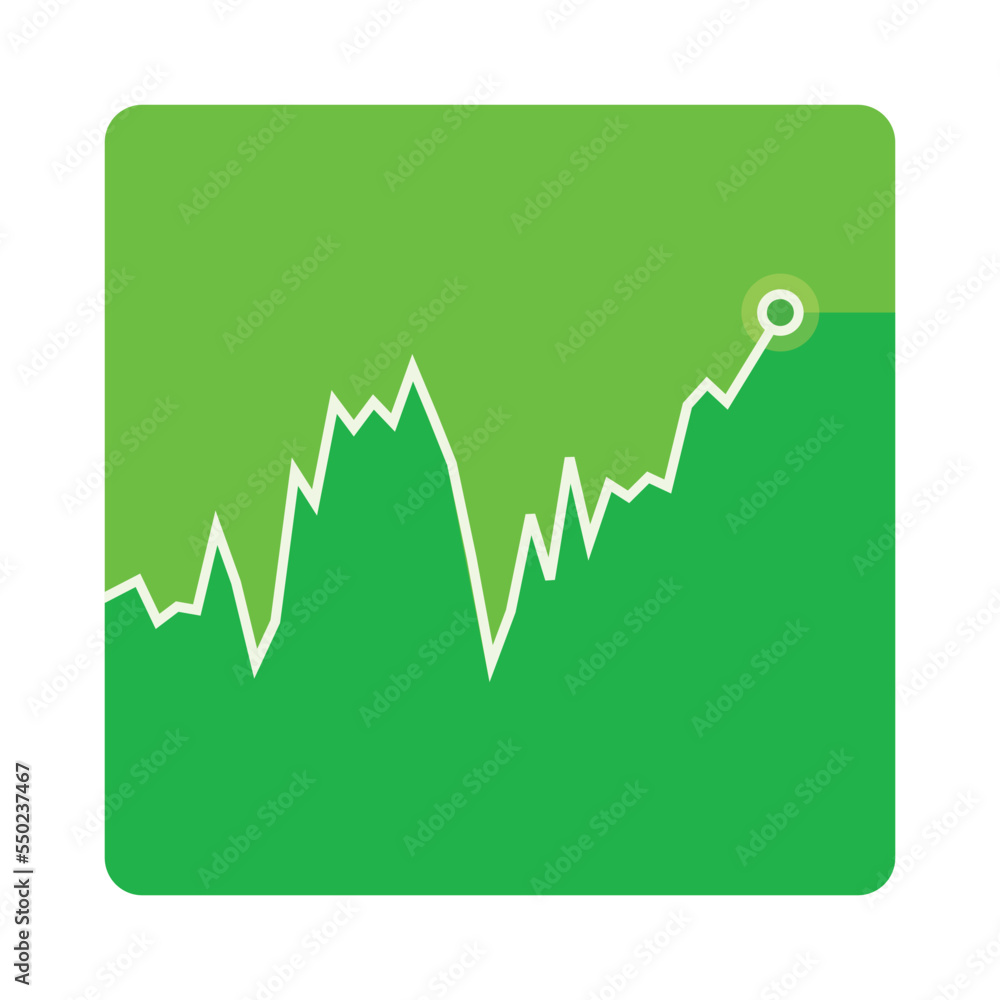 Trade chart vector illustration, desktop with forex trading. Financial ...