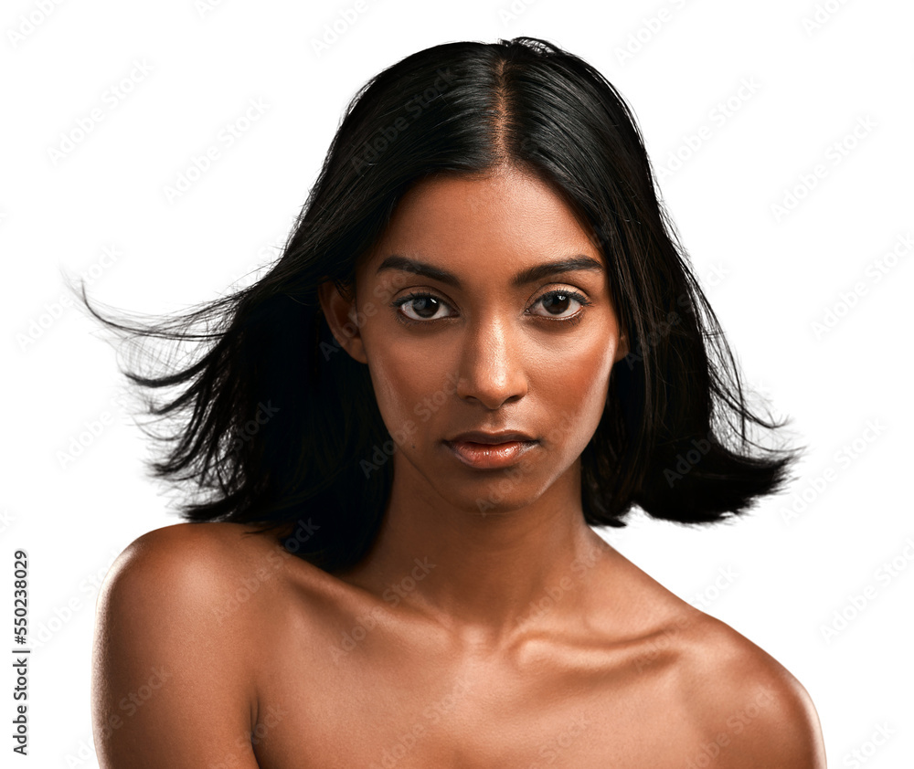 Photo & Art Print Portrait of a beautiful young woman posing isolated ...