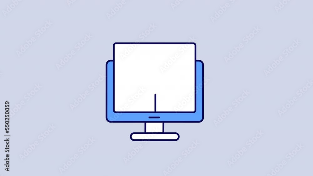 Animated live streaming color icon. Blogger communicating with ...