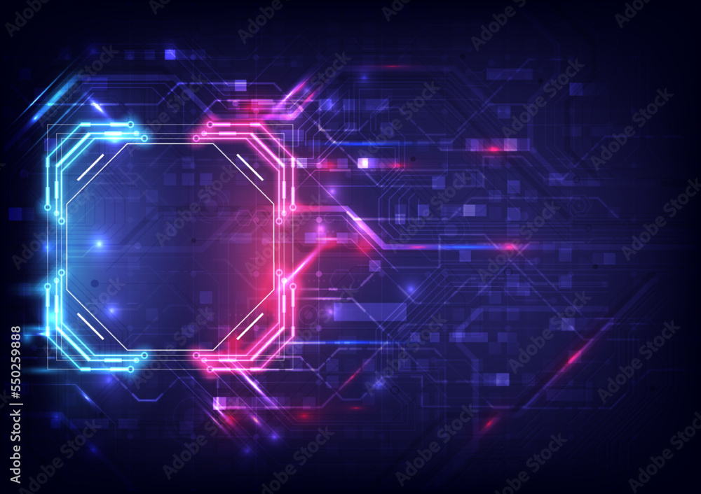 Vecteur Stock Abstract hardware and software background. Circuit board ...