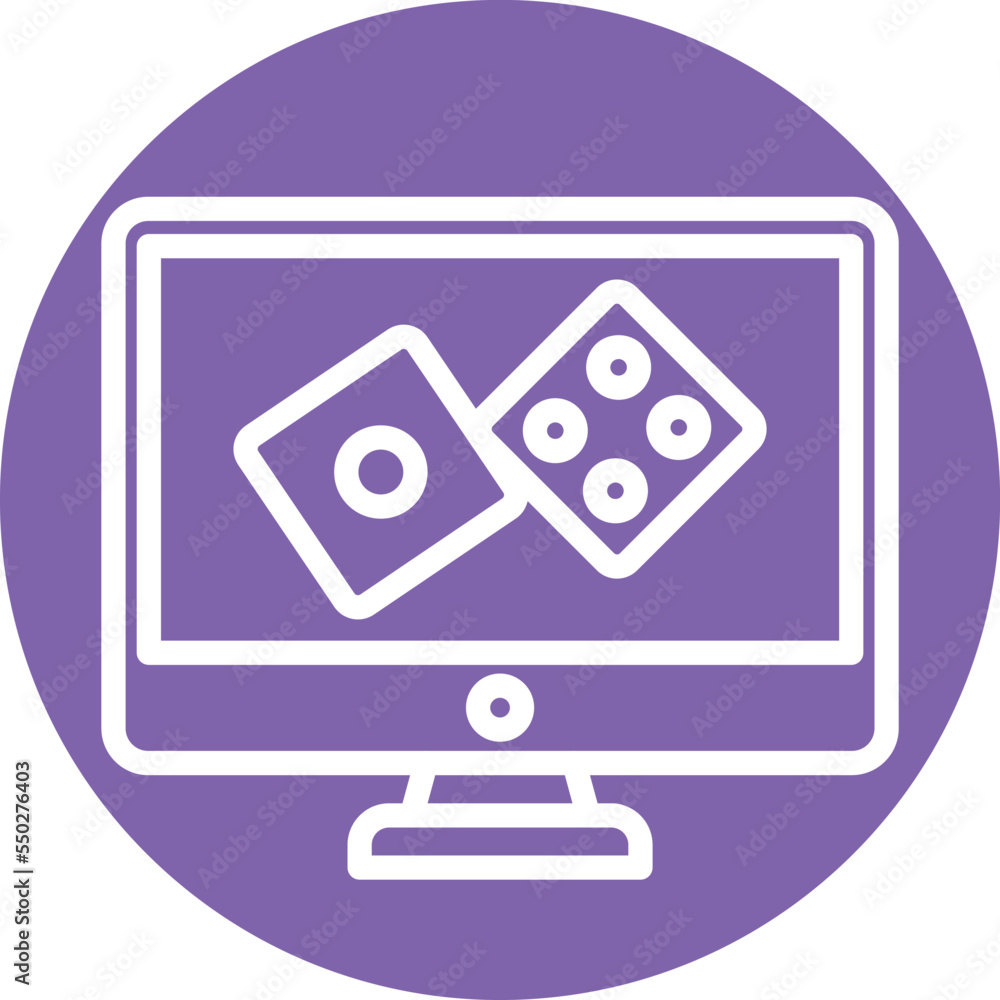 Ludo Game Vector Icon Stock Vector | Adobe Stock