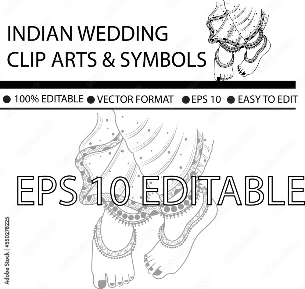 Artistic line drawing of Indian traditional Music Instrument flute with ...