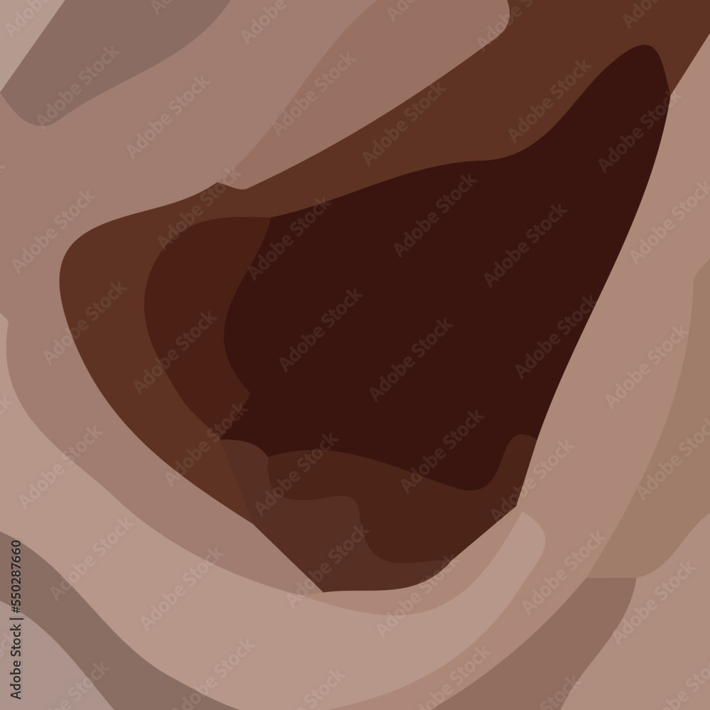 Aesthetic brown abstract background. Various shapes and unique ...