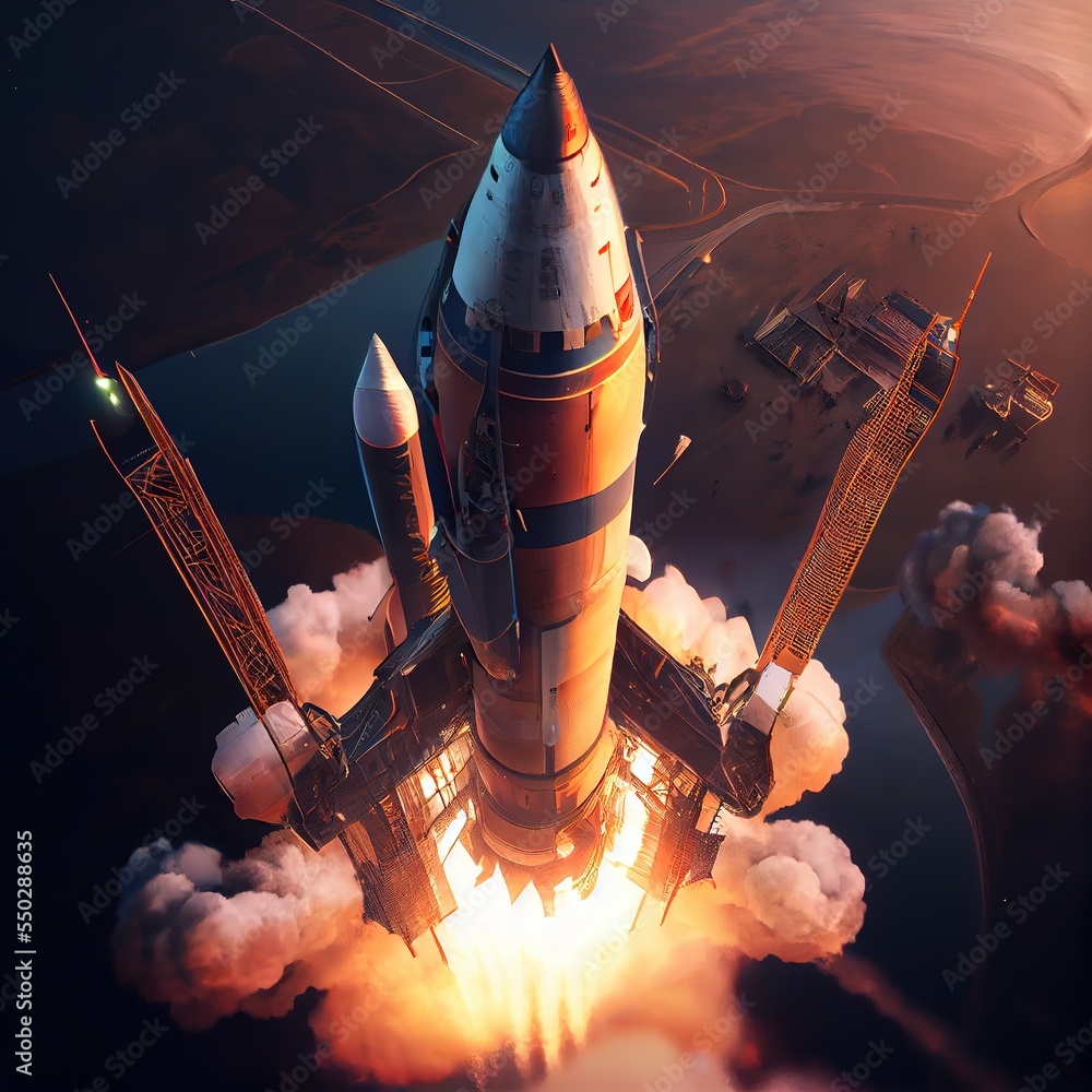 Real Space Rocket Launch