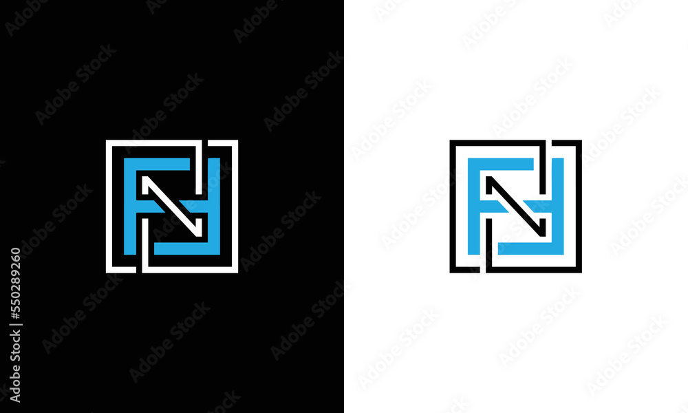 FF Letter Logo Design. Creative Modern FNF Letters icon vector ...