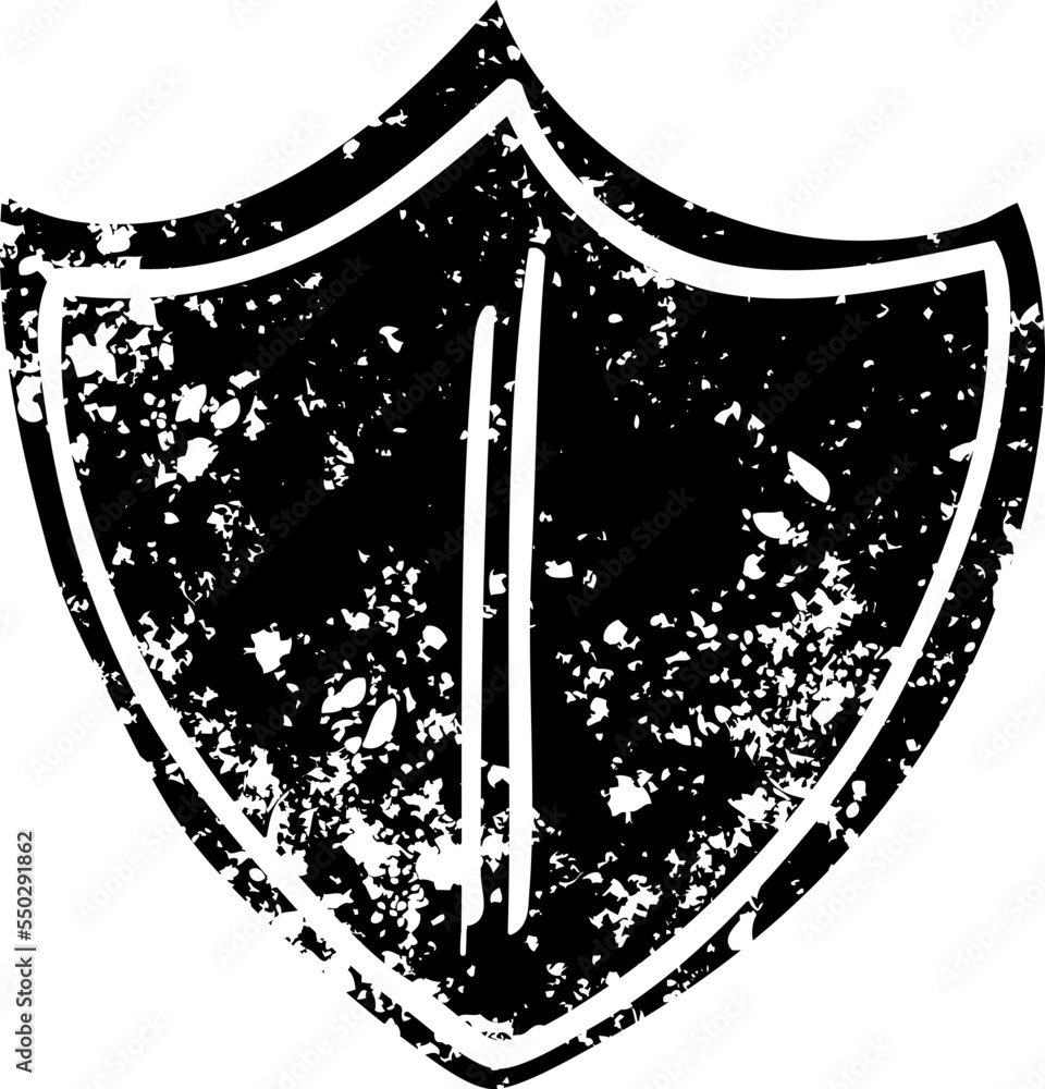 outline cartoon old shield Stock Vector | Adobe Stock