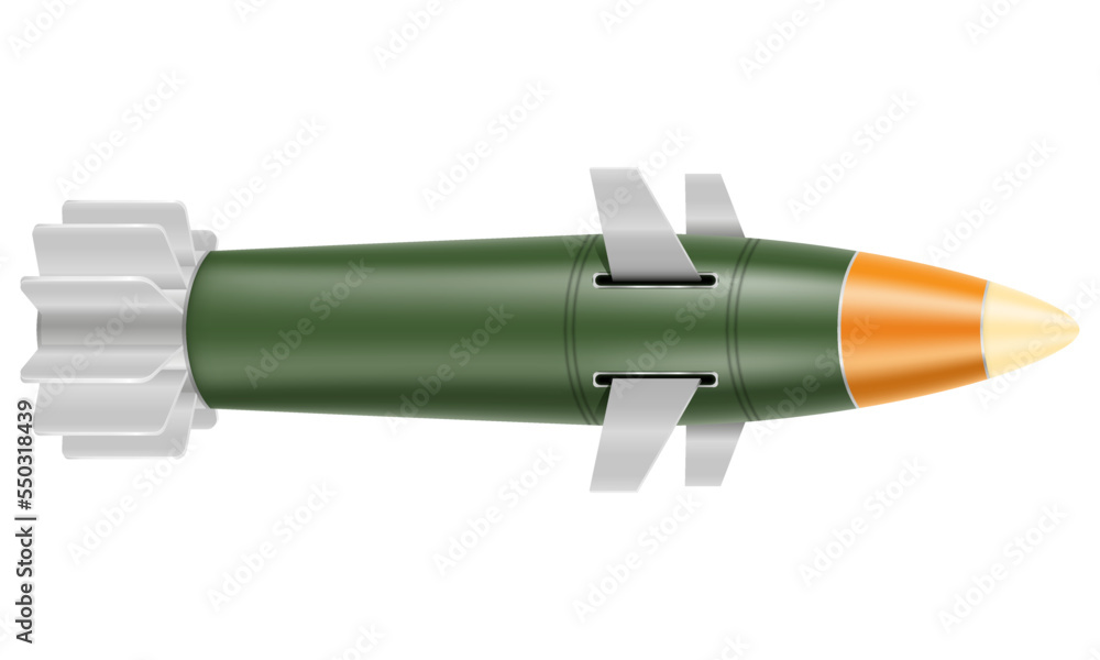 long range ballistic military missile vector illustration Stock Vector ...