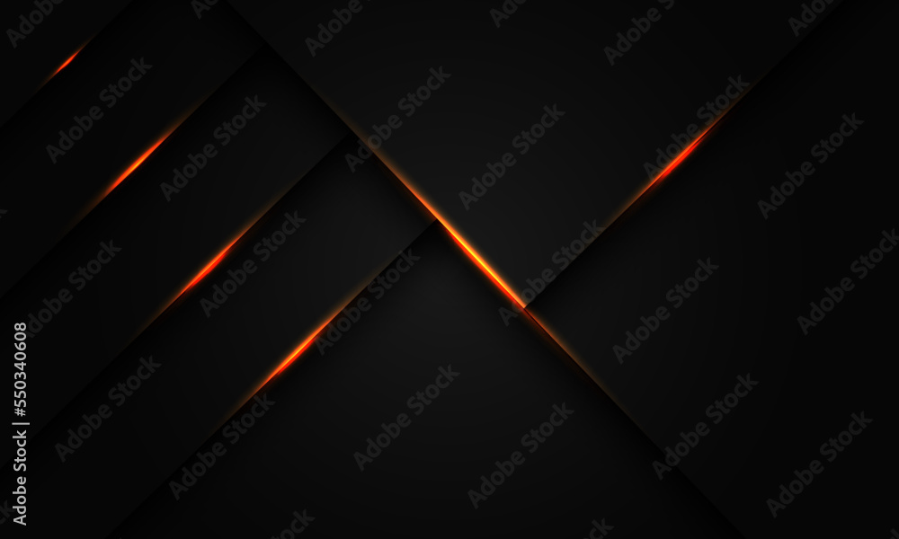 Abstract gold light black shadow line geometric on grey metallic design ...