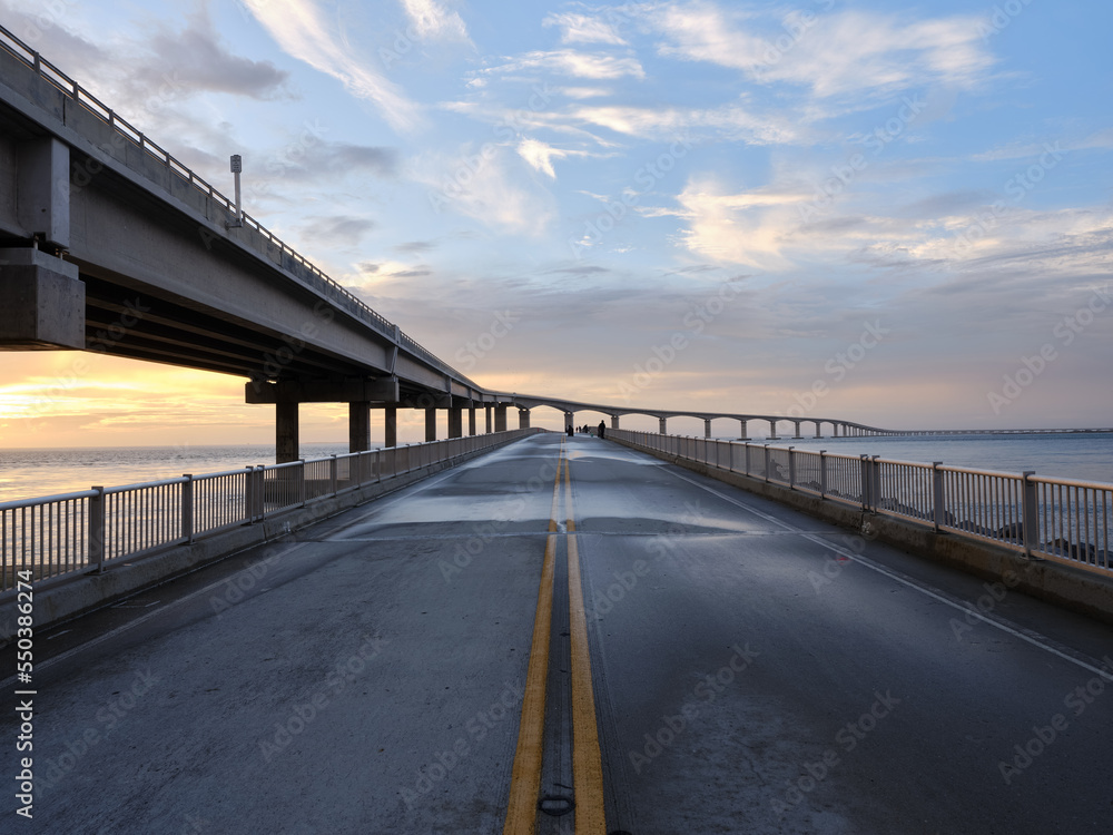 The old Bonner Bridge over the Oregon Inlet now converted to a ...
