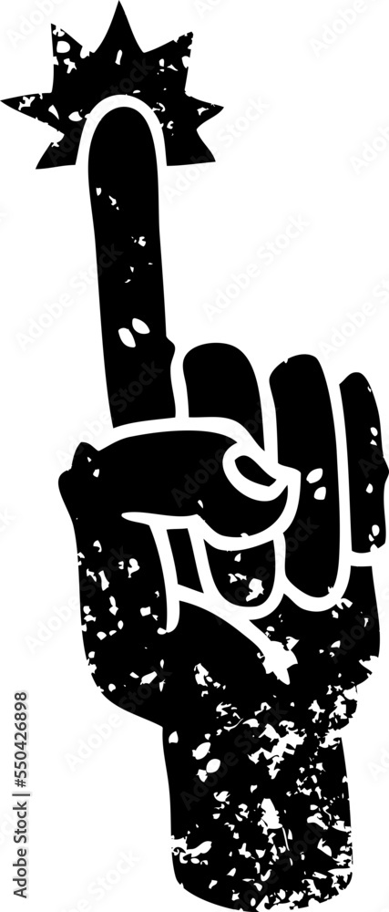 cartoon pointing finger Stock Vector | Adobe Stock