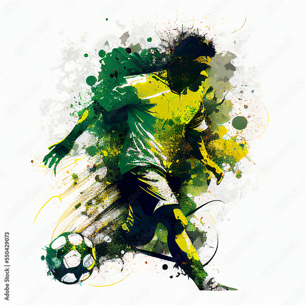Brasil national football player. Brazilian soccer team. Brazil soccer ...