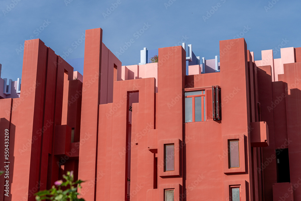 Calpe, Alicante, Spain 11 27 2022 Facade with open window on exterior ...