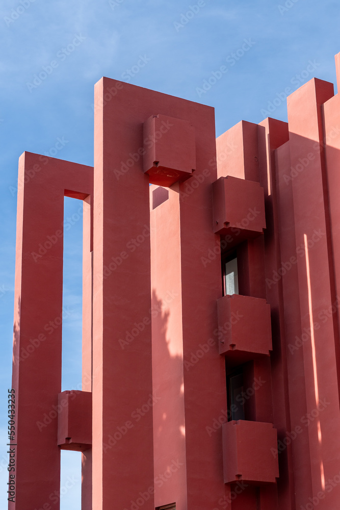 Calpe, Alicante, Spain 11 27 2022 Facade with open window on exterior ...