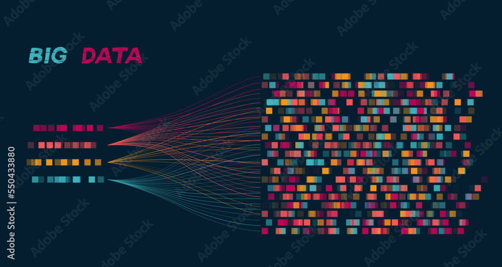 Big Data Concepr Vector Background Design Big Data Statistical Methods