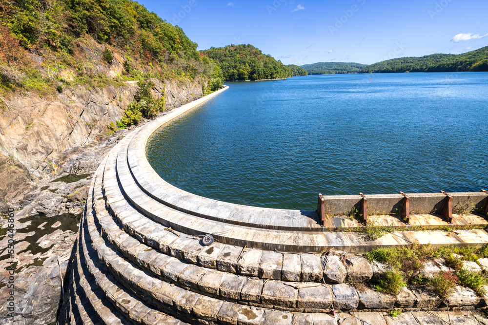 New Croton Dam is part of the water supply system for New York City ...