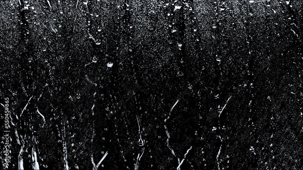 Rain Drops Falling Computer generated rain looped animation. 4k heavy ...