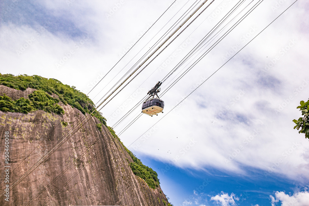 Bondinho - teleférico del Pan de Azúcar (Bondinho Pão de Açúcar) Stock ...