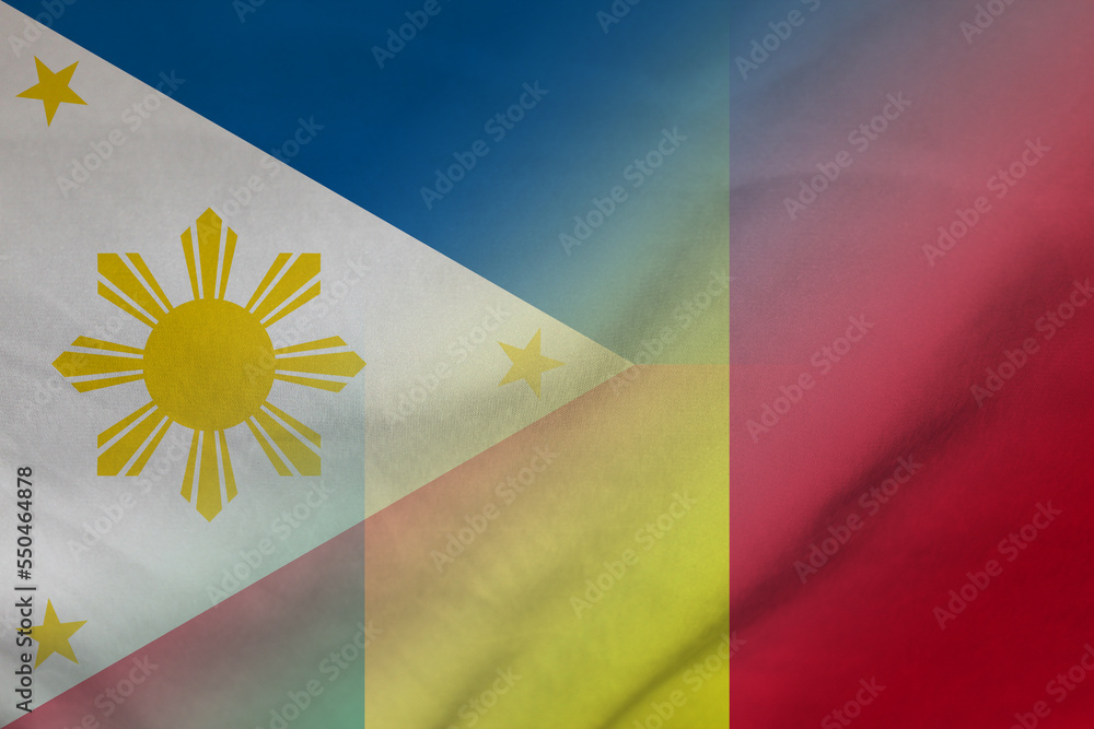 Philippines and Mali political flag international negotiation MLI PHL ...