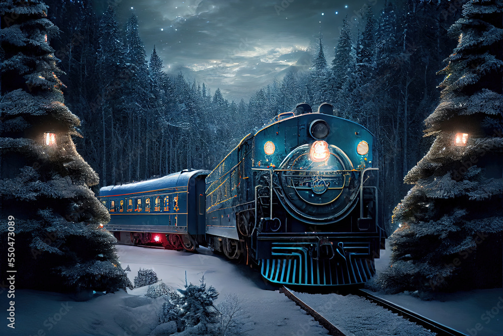 Polar Express Tree Background