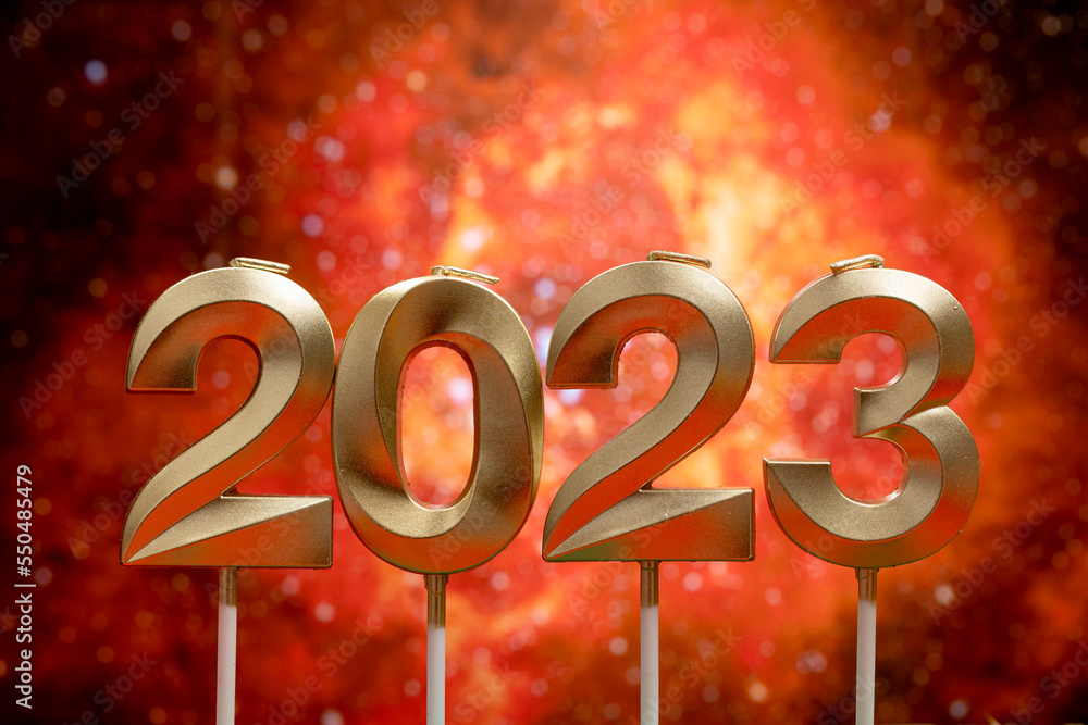 The number 2023 symbolizes the coming year 2023 Stock Photo | Adobe Stock